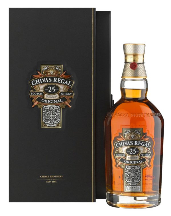 Chivas Regal 25 Year Old Blended Scotch Whisky - WHISKIMEN