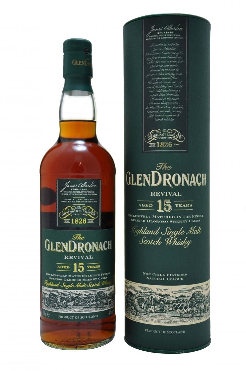 GlenDronach 15 Year Old Revival Single Malt Whisky - WHISKIMEN
