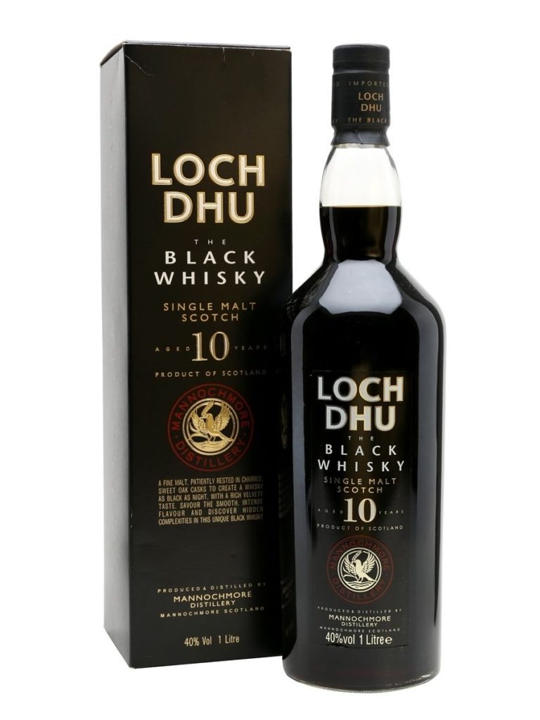 Loch Dhu 10 Year Old Black Whisky (Old bottle) - WHISKIMEN