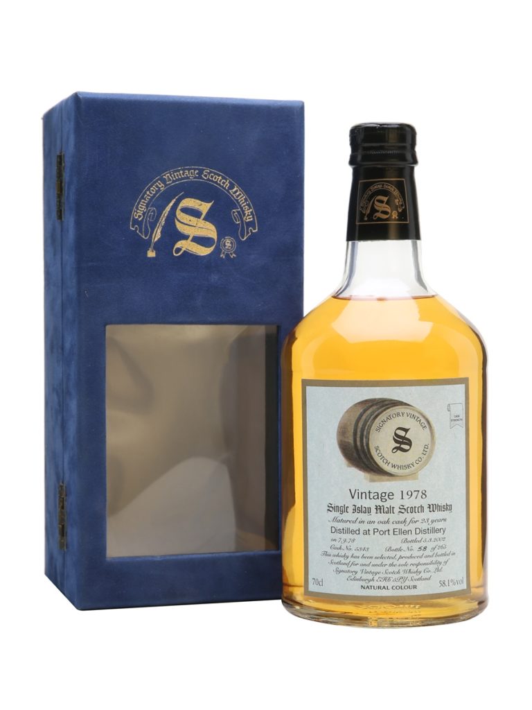 Signatory Vintage Port Ellen 1978 23 Year Old Single Malt Scotch Whisky ...
