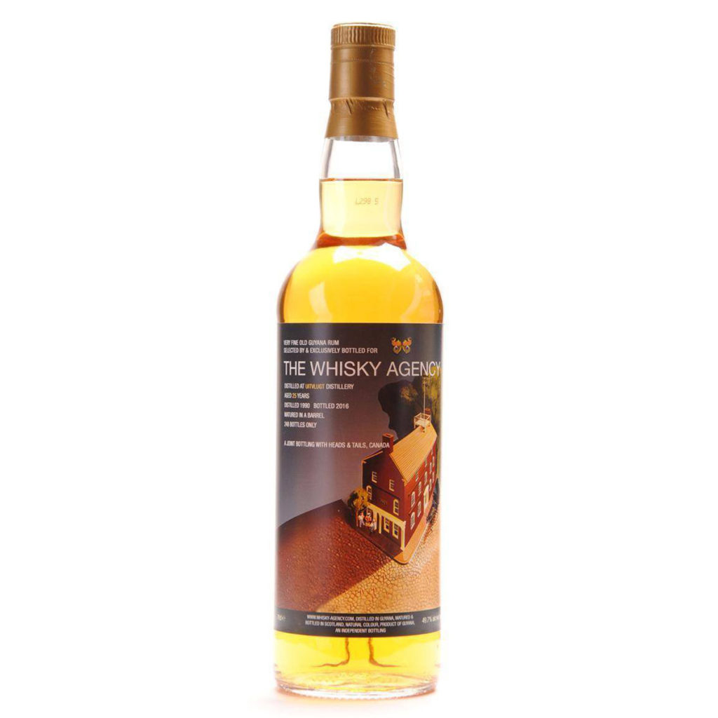 The Whisky Agency Uitvlugt 1990 25 Year old Single Cask Rum - WHISKIMEN